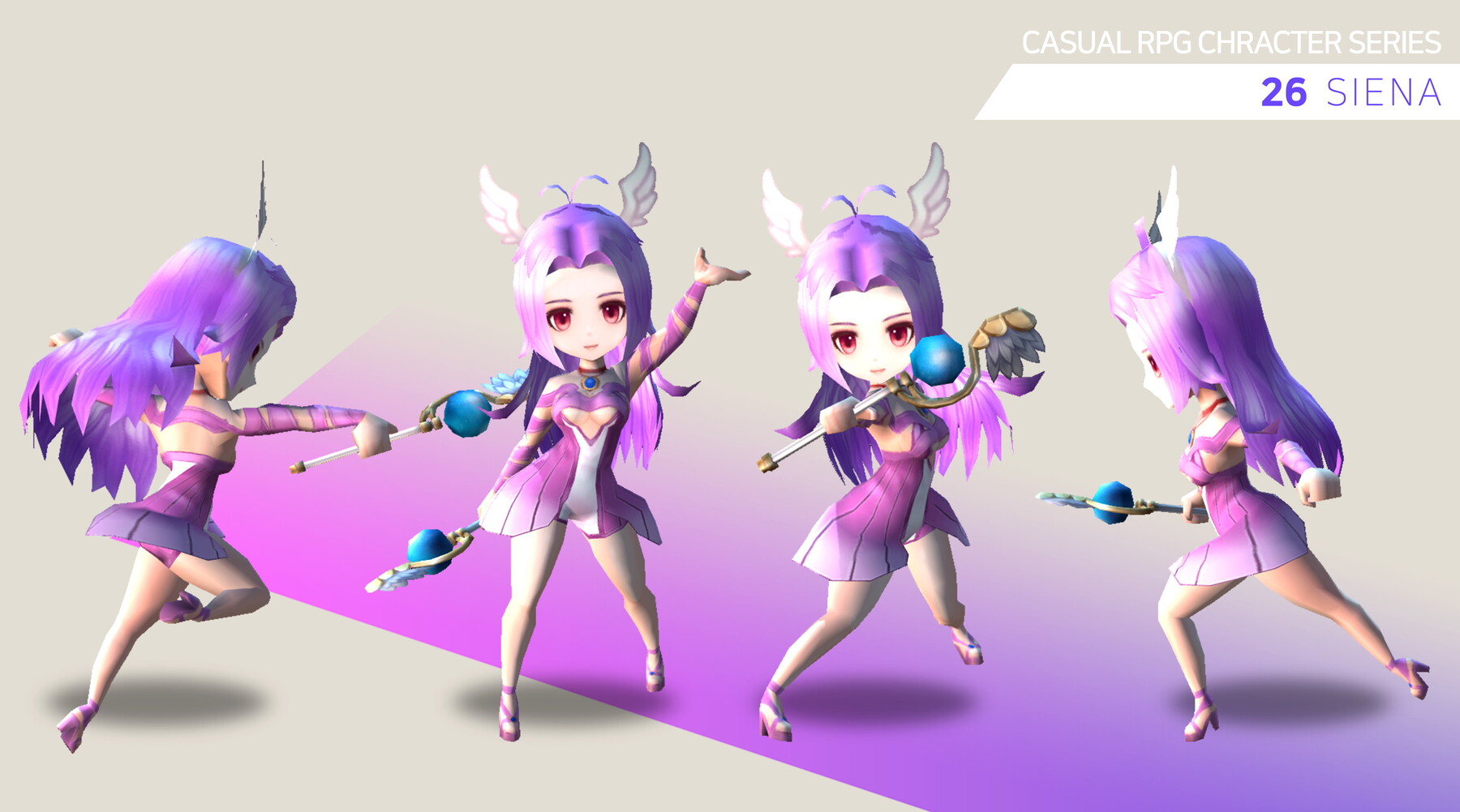 ArtStation - Casual RPG Character - 26 Siena | Game Assets