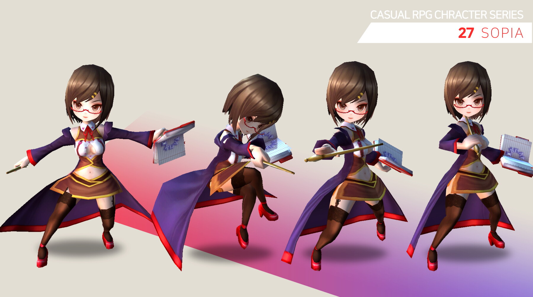 ArtStation - Casual RPG Character - 27 Sopia | Game Assets