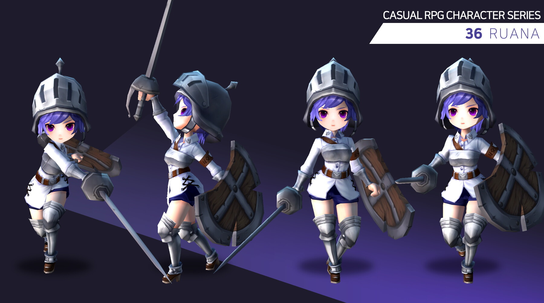 ArtStation - Casual RPG Character - 36 Ruana | Game Assets