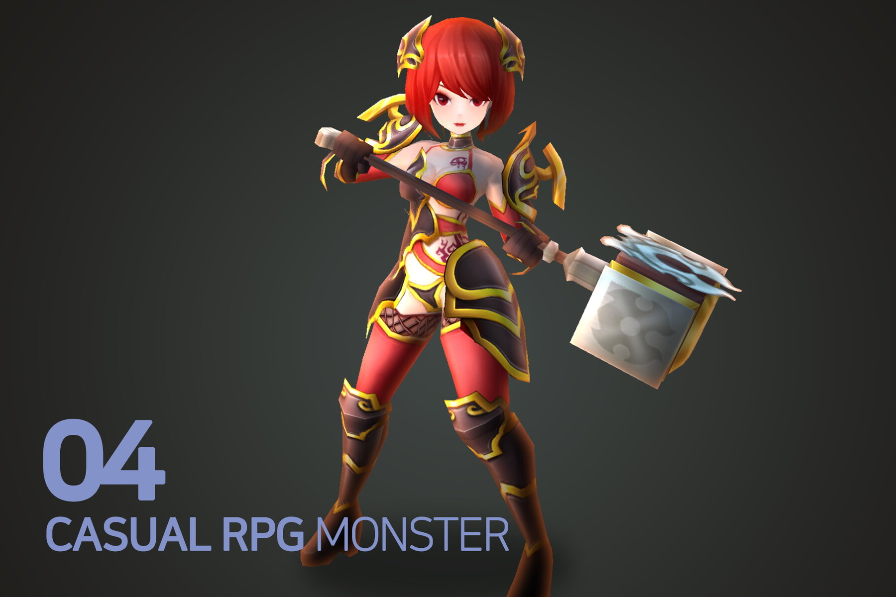 ArtStation - Casual RPG Monster - 4 Chevrolet | Game Assets