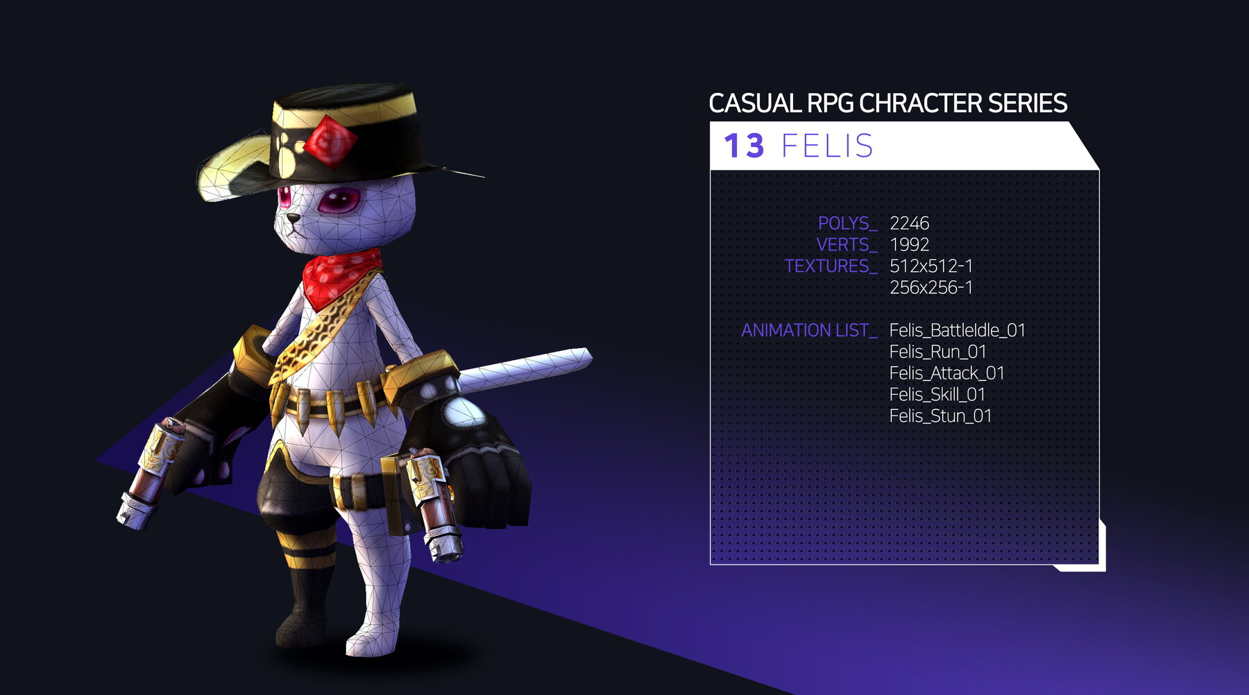 ArtStation - Casual RPG Monster - 13 Felis | Game Assets