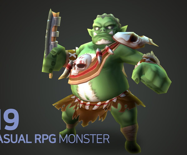 ArtStation - Casual RPG Monster - 19 Orc | Game Assets