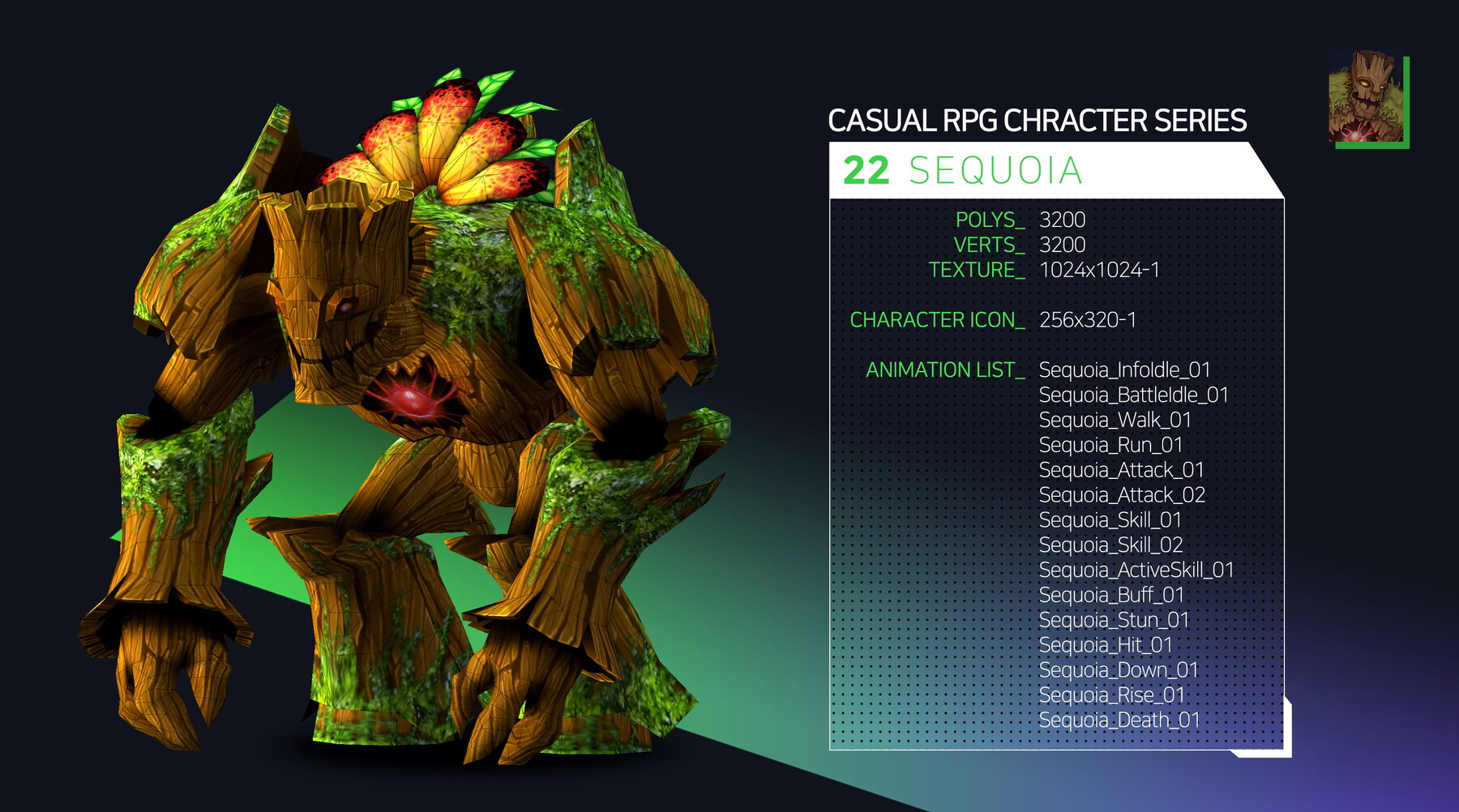 ArtStation - Casual RPG Monster - 22 Sequoia | Game Assets