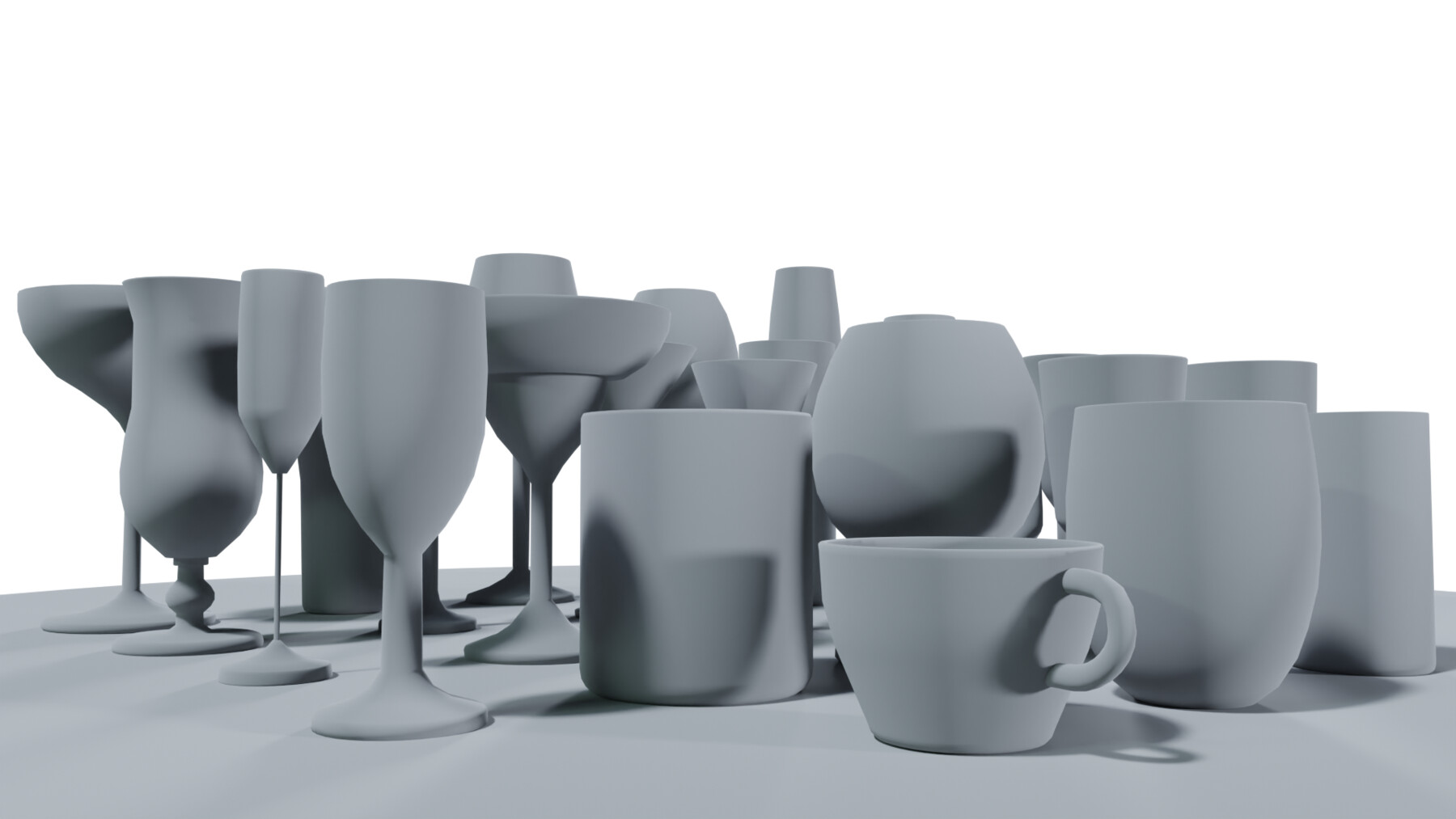 ArtStation - Glass pack collection - 3D model prop gameready | Resources