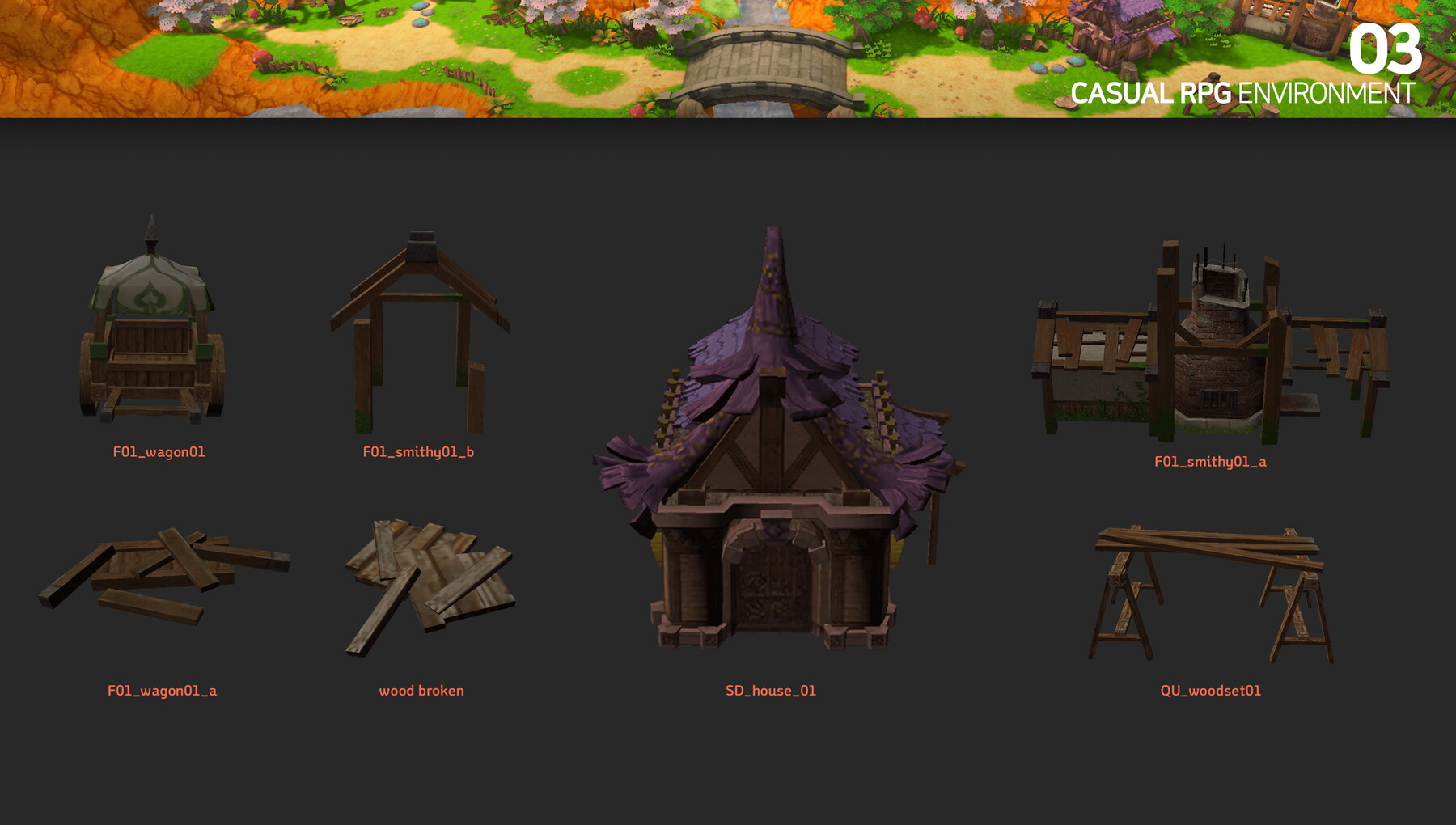ArtStation - Casual RPG Environment 03 | Game Assets