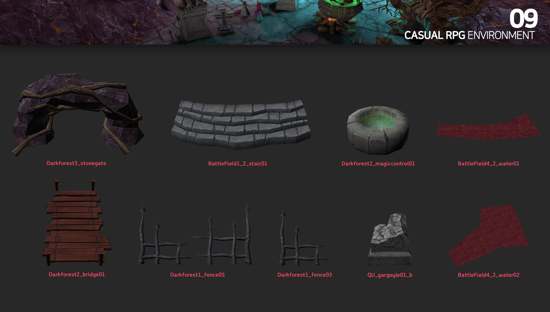 ArtStation - Casual RPG Environment 09 | Game Assets