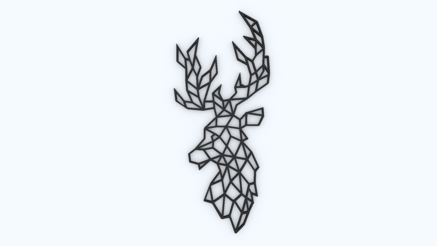 ArtStation - Geometric Reindeer Head | Resources