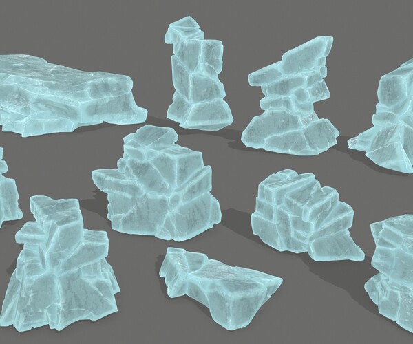 ArtStation - ice rocks | Game Assets