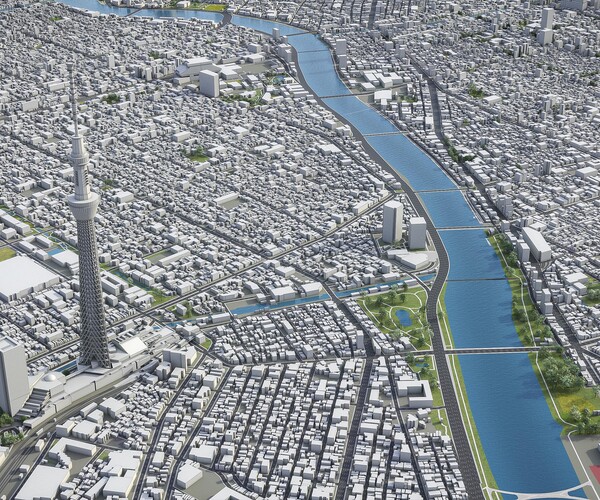 ArtStation - Tokyo - 3D city model | Resources