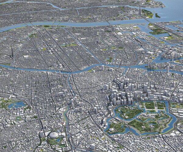 ArtStation - Tokyo - 3D city model | Resources