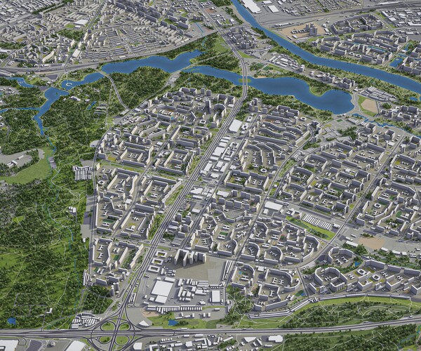 ArtStation - Moscow - 3D city model | Resources