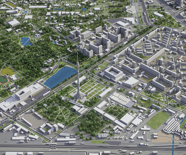 ArtStation - Moscow - 3D city model | Resources