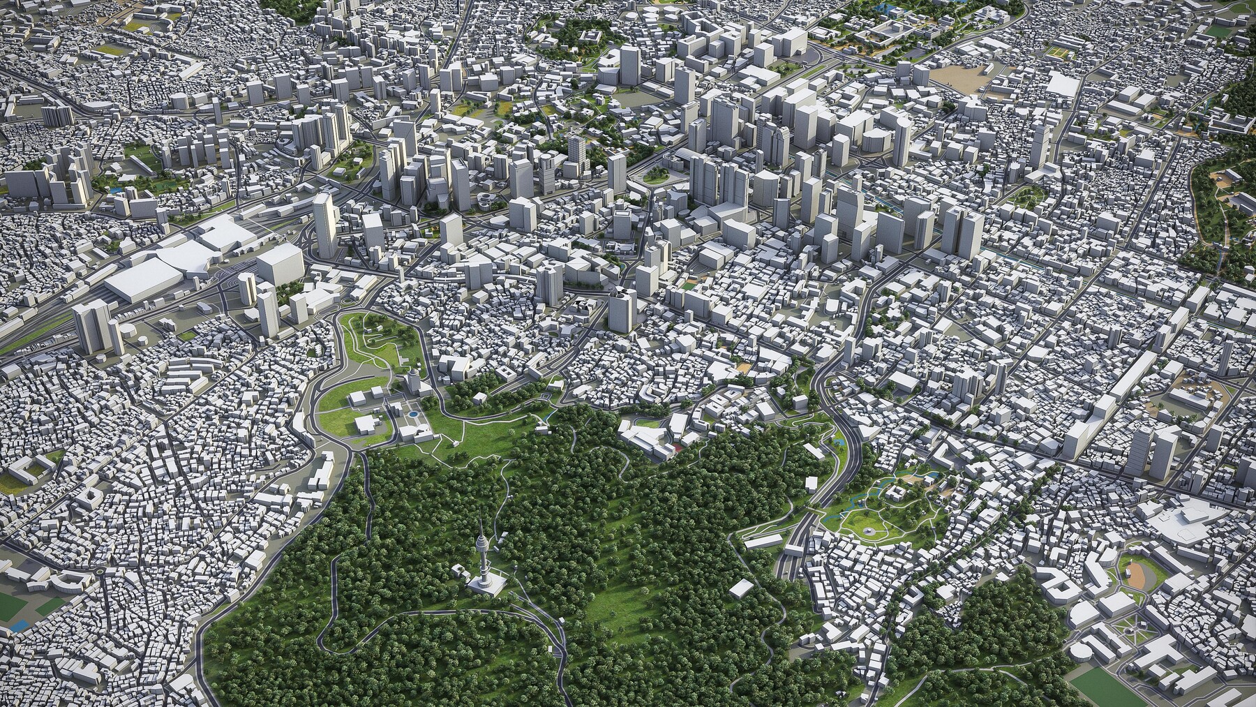 ArtStation - Seoul - 3D city model | Resources
