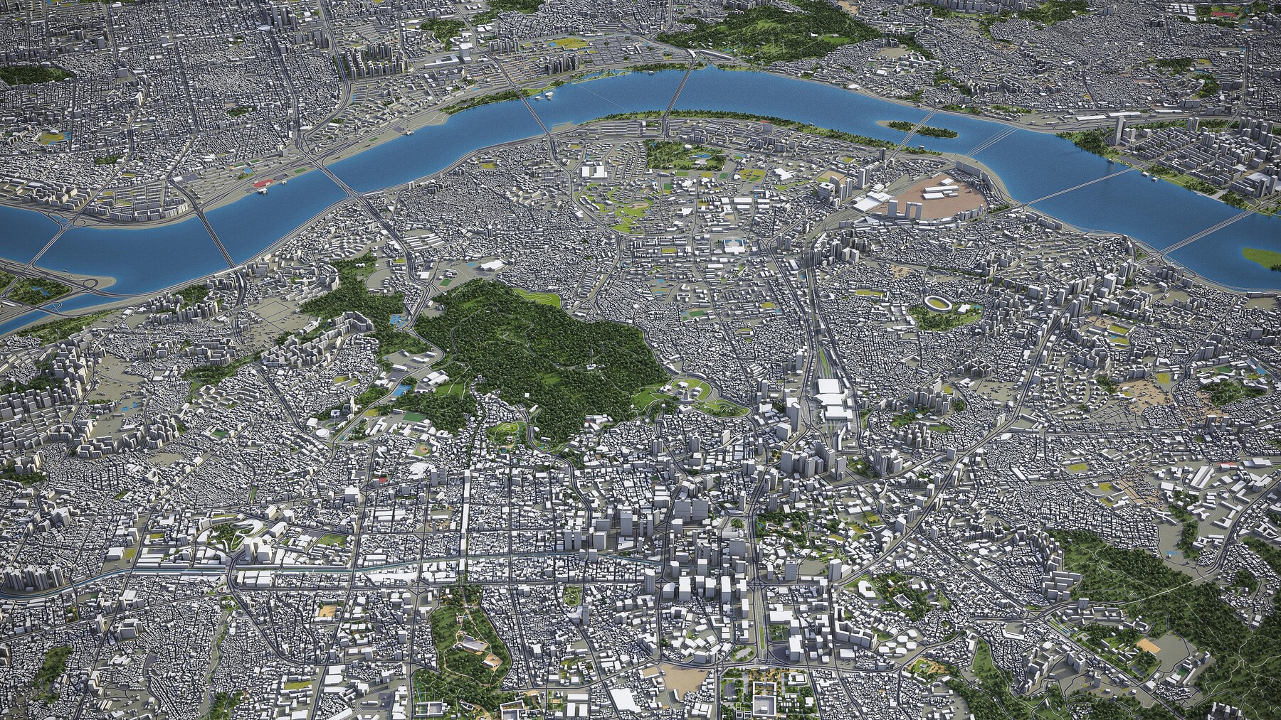 ArtStation - Seoul - 3D city model | Resources