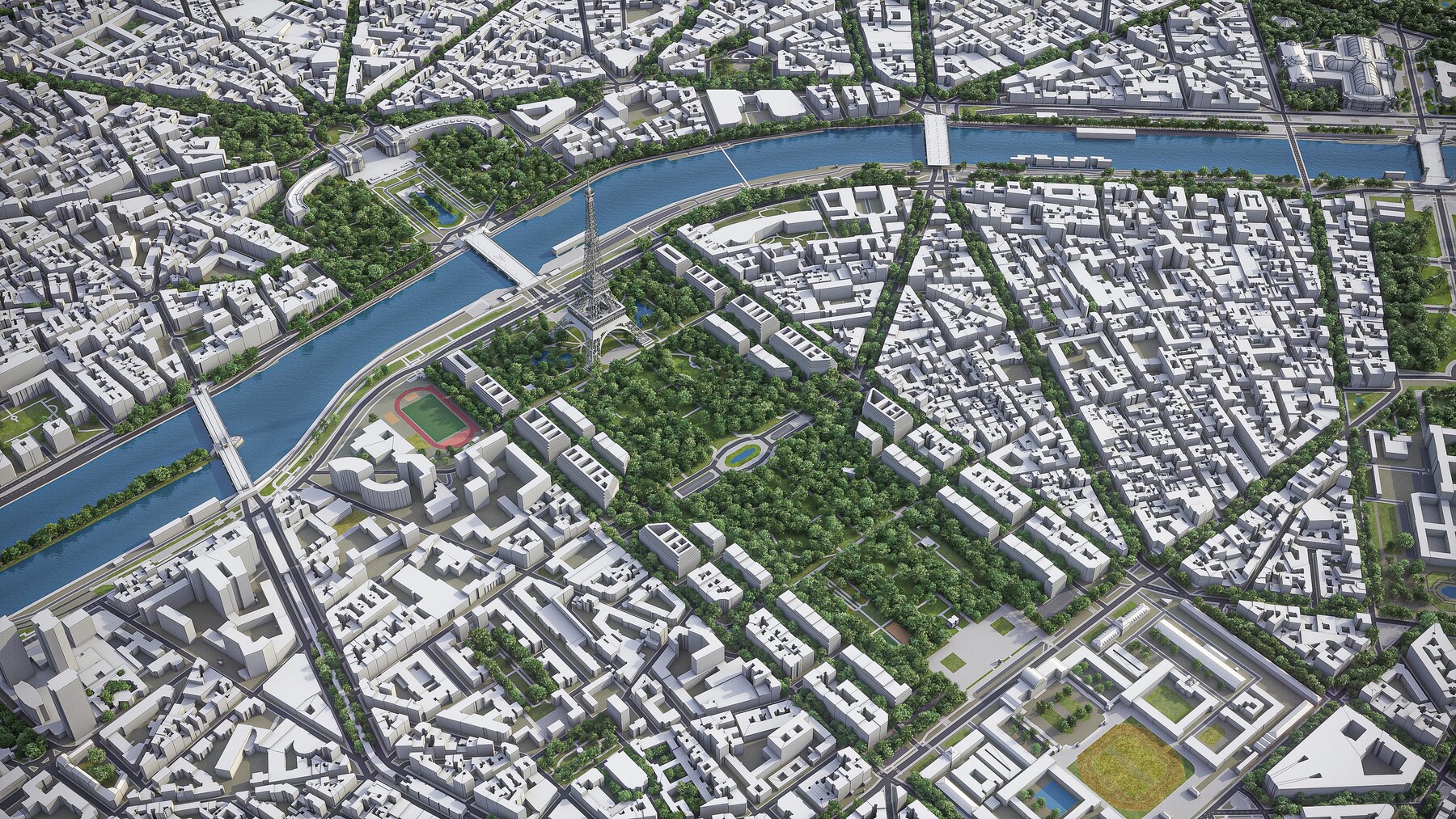 ArtStation - Paris - 3D city model | Resources