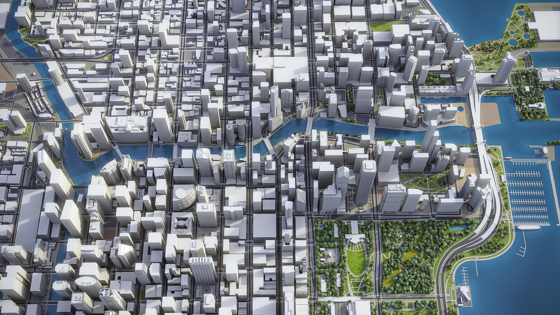 ArtStation - Chicago - 3D city model | Resources