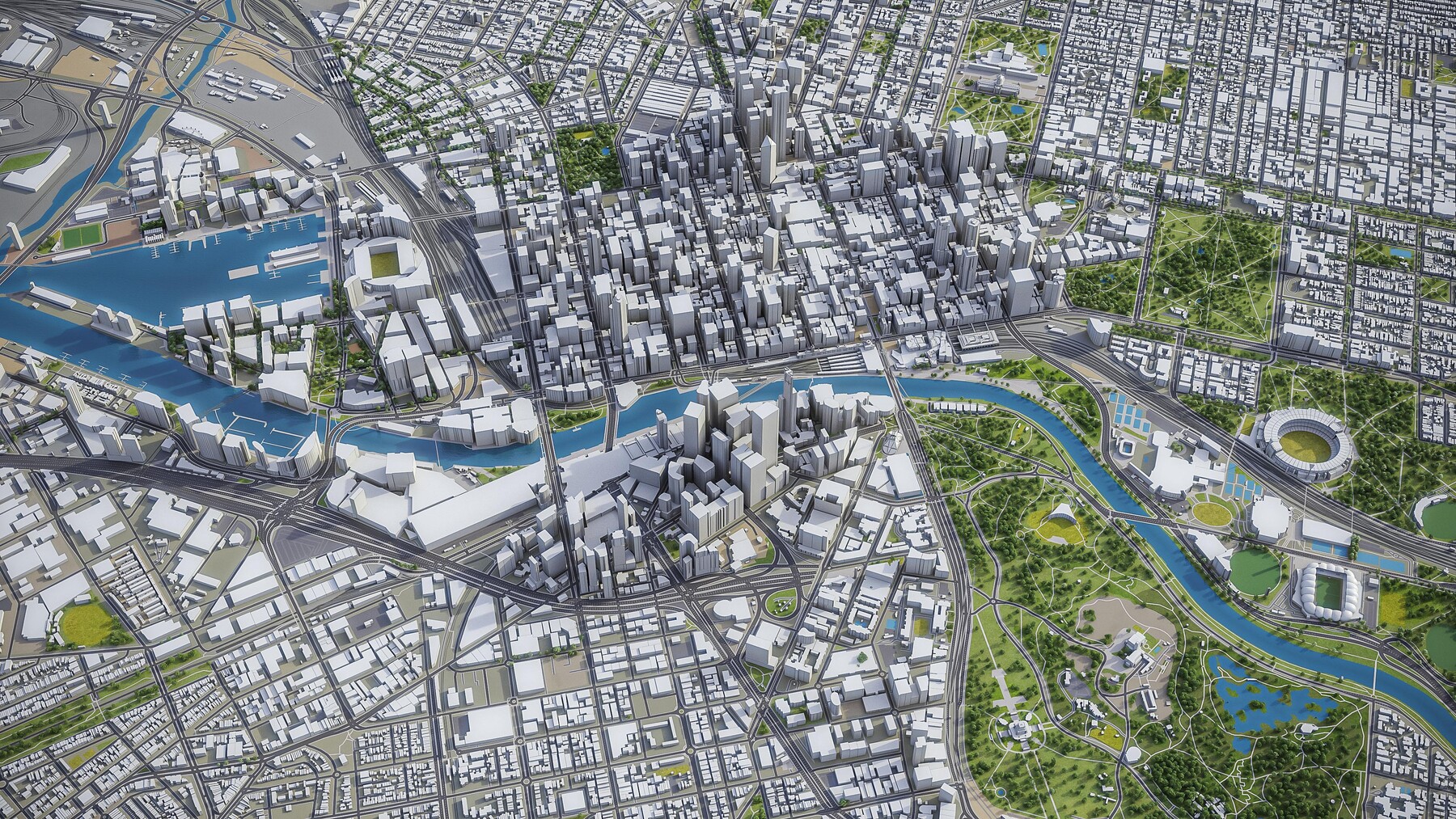 ArtStation - Melbourne - 3D city model | Resources