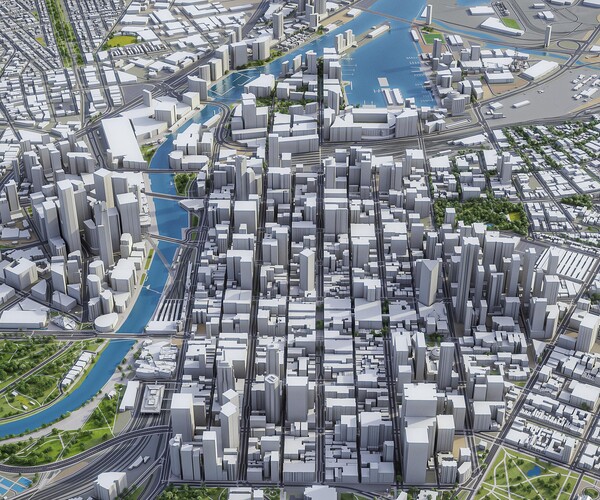 ArtStation - Melbourne - 3D city model | Resources