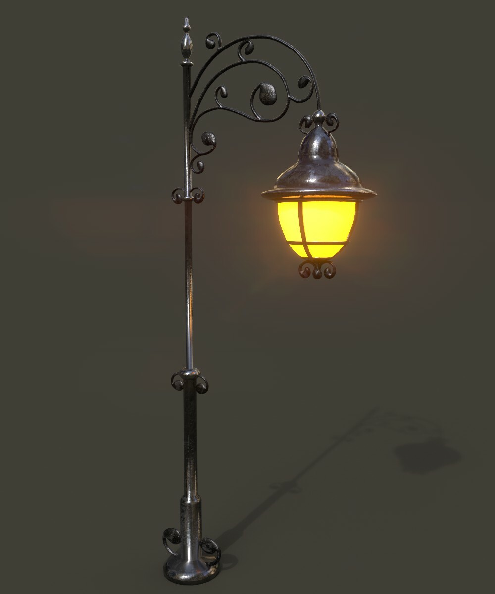 ArtStation - Street Lamp 12 | Game Assets