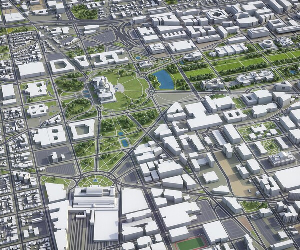 ArtStation - Washington - 3D city model | Resources