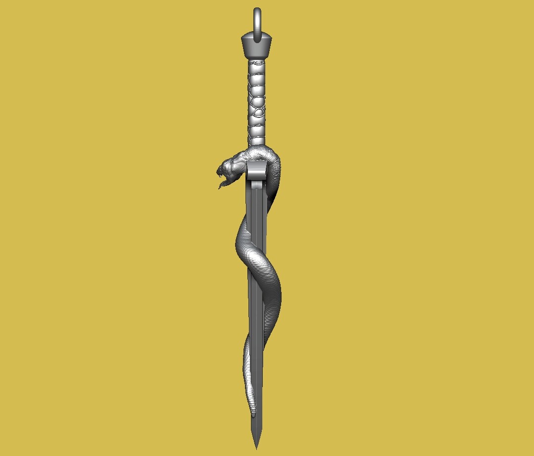 ArtStation - Snake Dagger Pendant | Game Assets