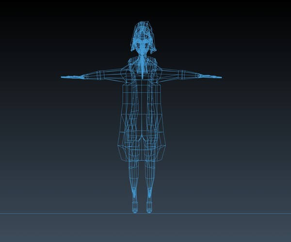 ArtStation - Lms girl in suit | Game Assets