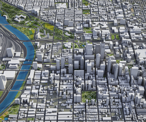 ArtStation - Philadelphia - 3D city model | Resources