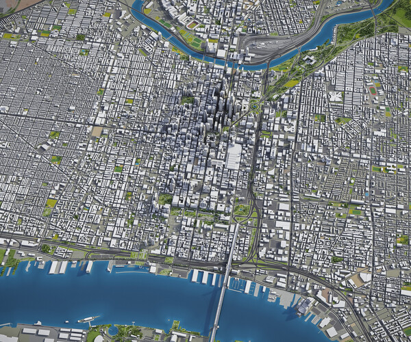 ArtStation - Philadelphia - 3D city model | Resources