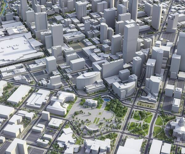 ArtStation - Denver - 3D city model | Resources