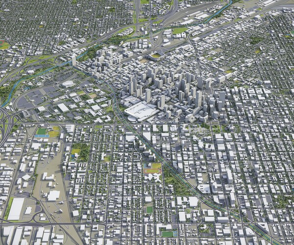ArtStation - Denver - 3D city model | Resources