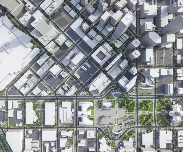 ArtStation - Denver - 3D city model | Resources