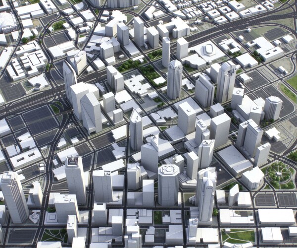 ArtStation - Dallas - 3D city model | Resources
