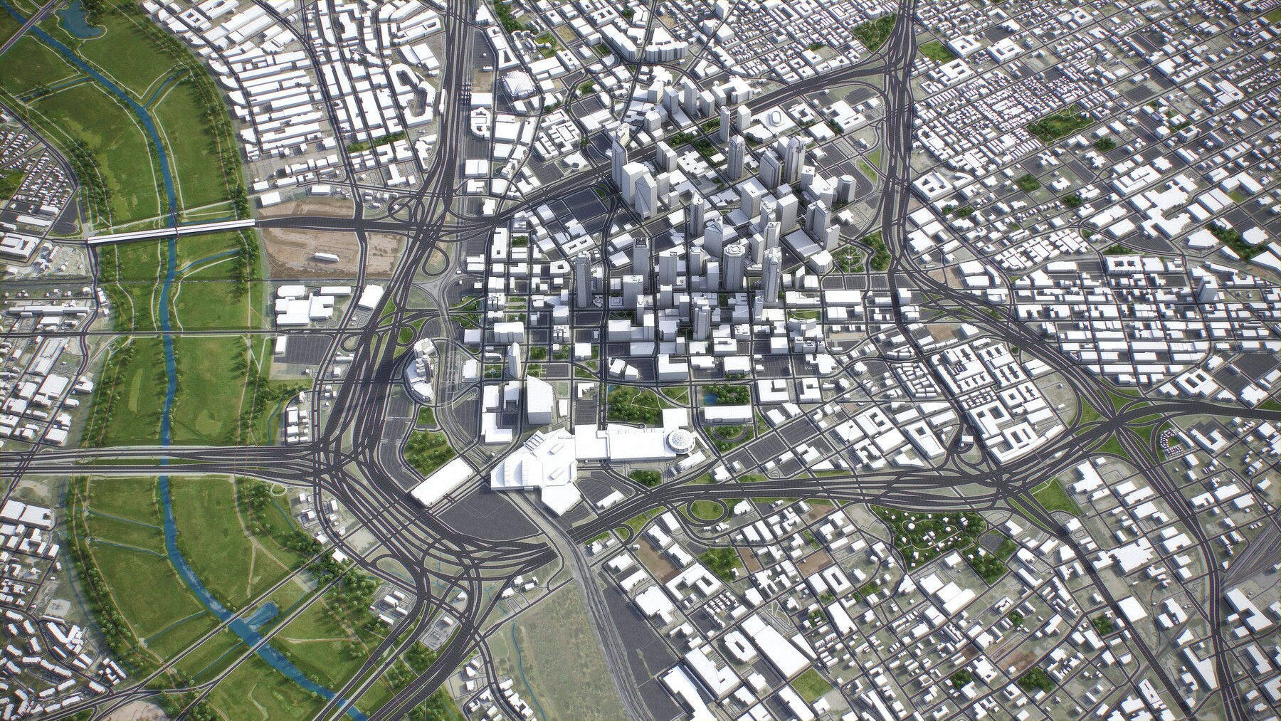 ArtStation - Dallas - 3D city model | Resources