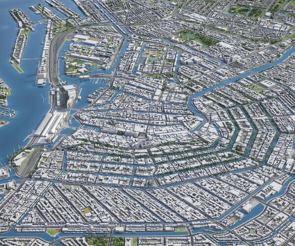 ArtStation - Amsterdam - 3D city model | Resources