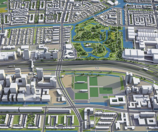 ArtStation - Amsterdam - 3D city model | Resources
