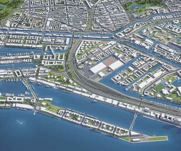 ArtStation - Amsterdam - 3D city model | Resources