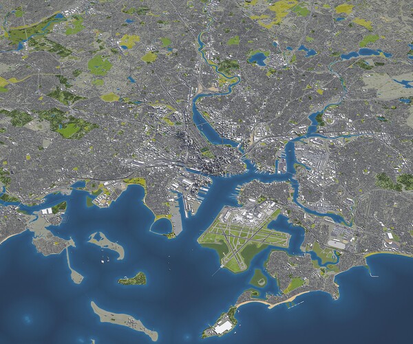 ArtStation - Boston - 3D city model | Resources