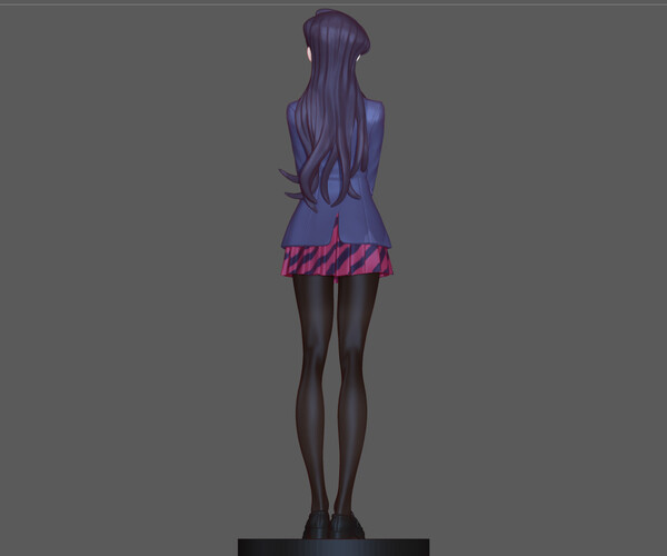 ArtStation - KOMI SAN KOMI CAN'T COMMUNICATE ANIME GIRL 3D PRINT ...