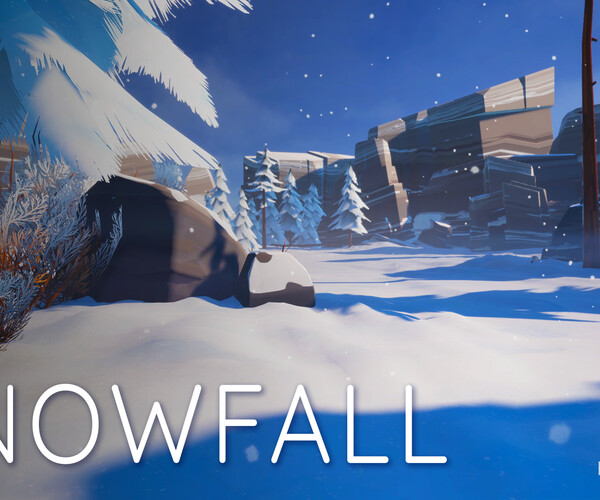 Artstation Global Snowfall Gpu Based Effect Game Assets