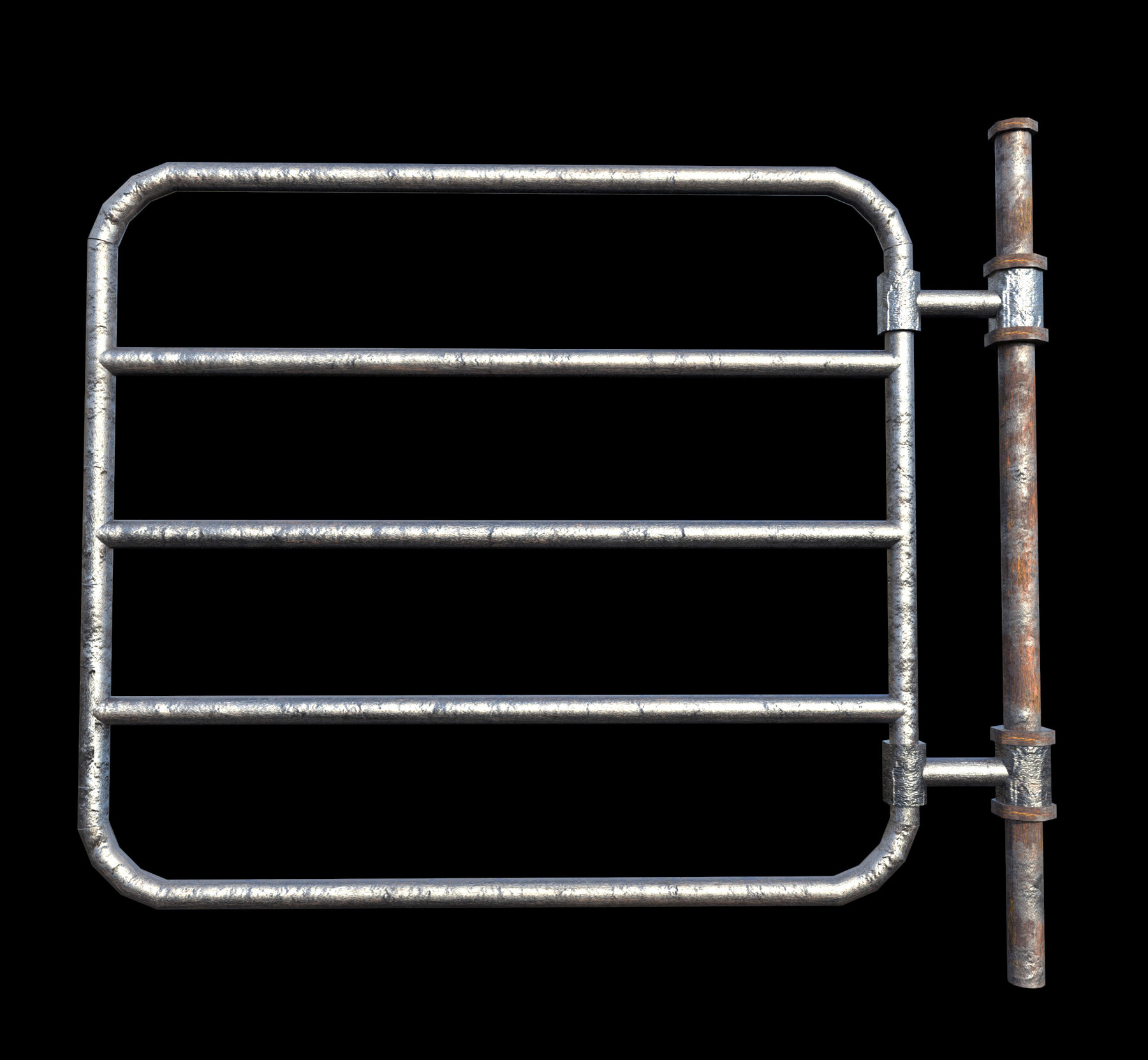 ArtStation - Barrier Gate - PBR - Metal Textured | Game Assets
