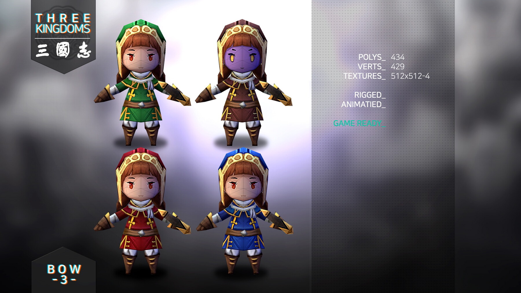 ArtStation - Three Kingdoms - Soldier Bow 3 | Game Assets