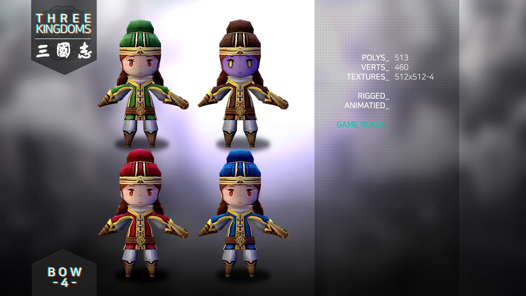 ArtStation - Three Kingdoms - Soldier Bow 4 | Game Assets