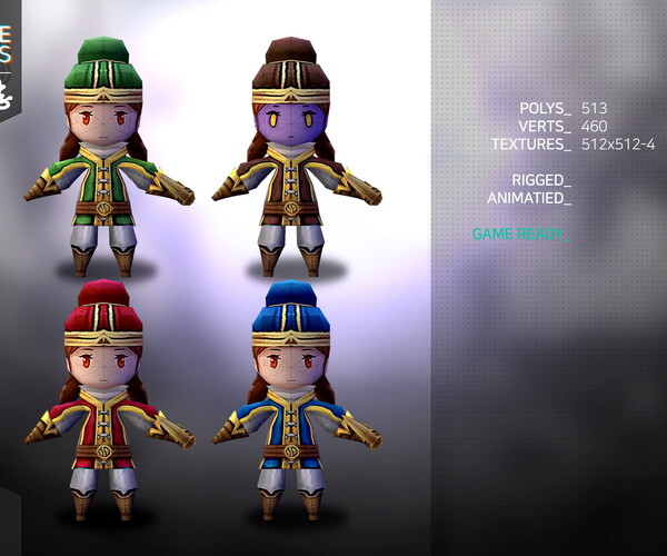 ArtStation - Three Kingdoms - Soldier Bow 4 | Game Assets