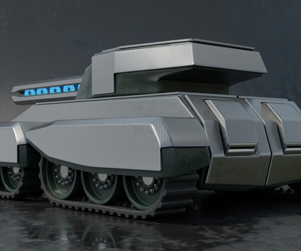 ArtStation - Sci-Fi Tank TM1 PBR | Game Assets