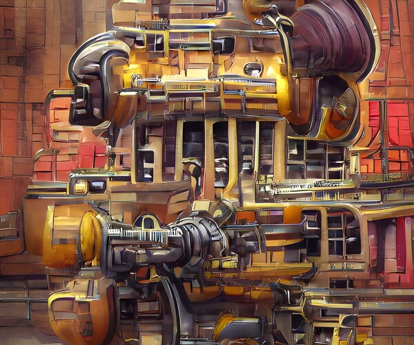 ArtStation - Industrial engine | Artworks