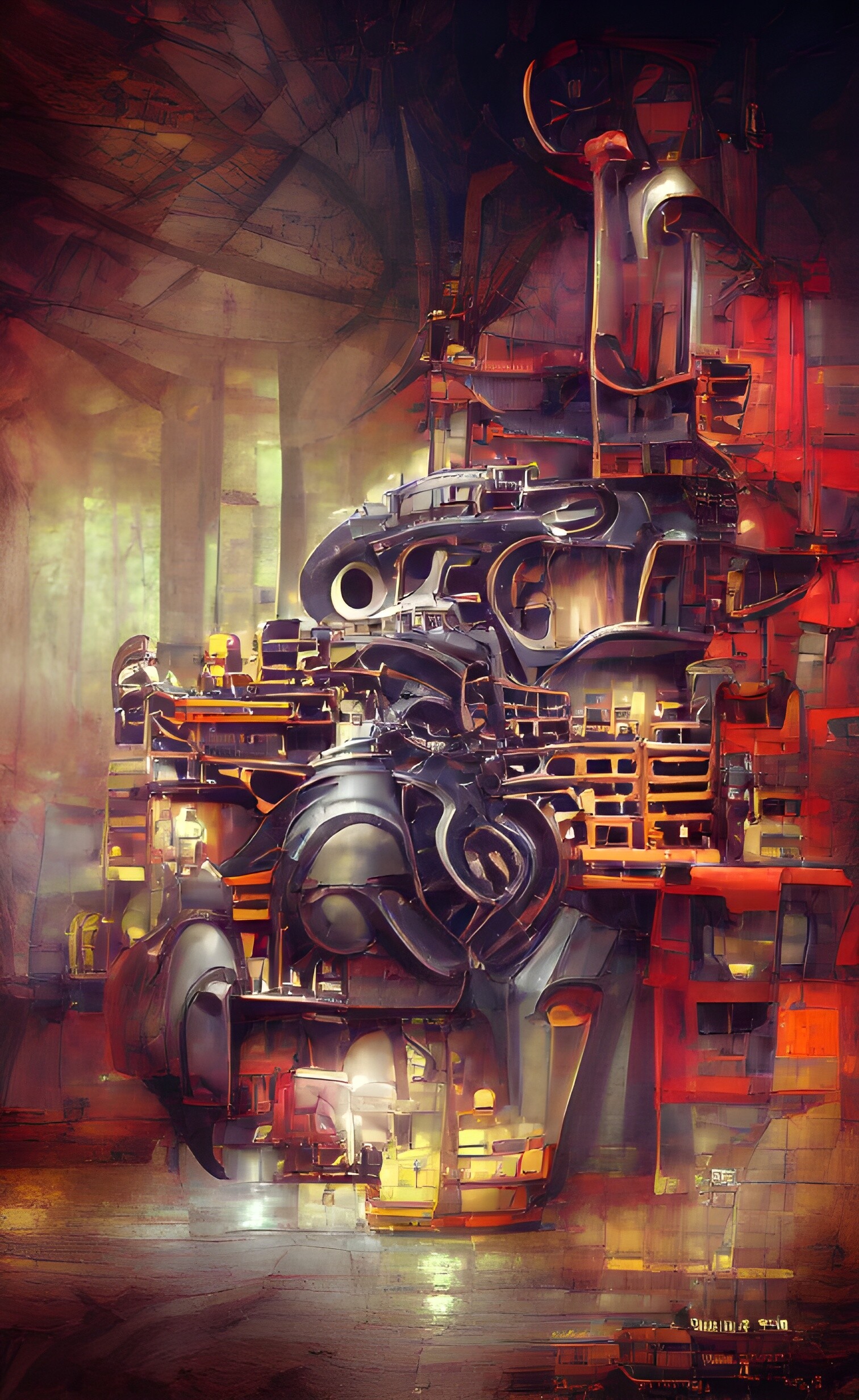 ArtStation - Industrial engine | Artworks