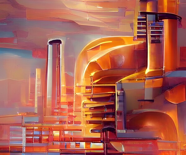 ArtStation - Industrial engine | Artworks