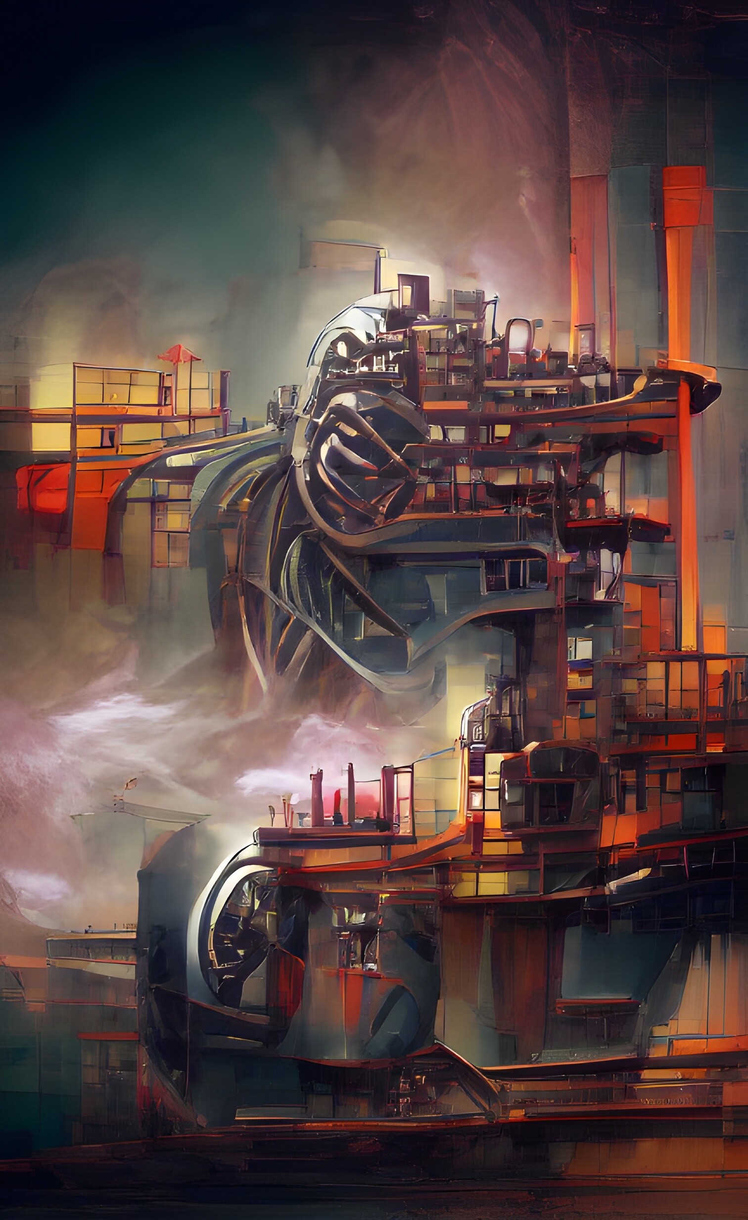 ArtStation - Industrial engine | Artworks