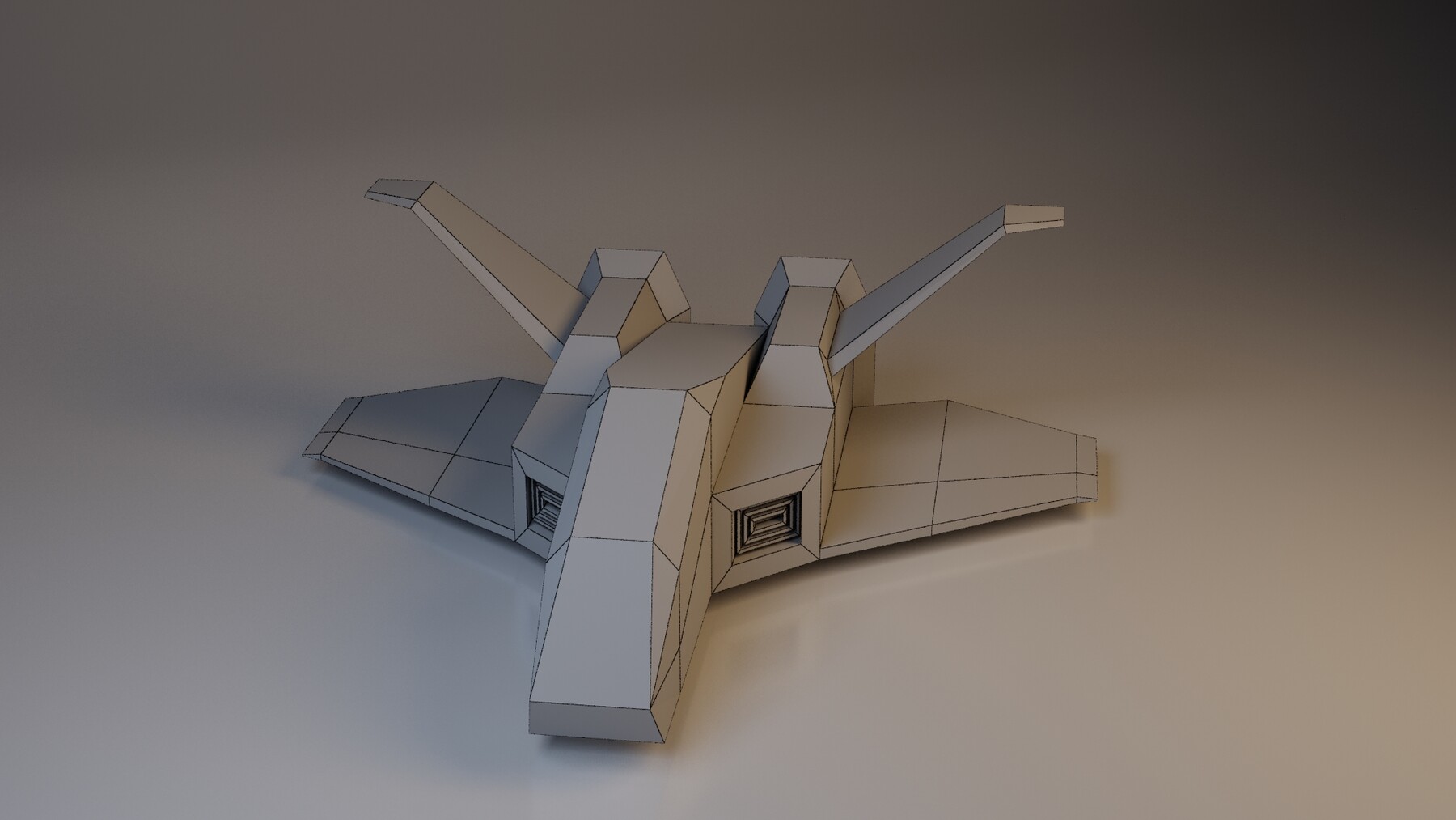 ArtStation - Spaceship low-poly Toy Low-poly | Game Assets