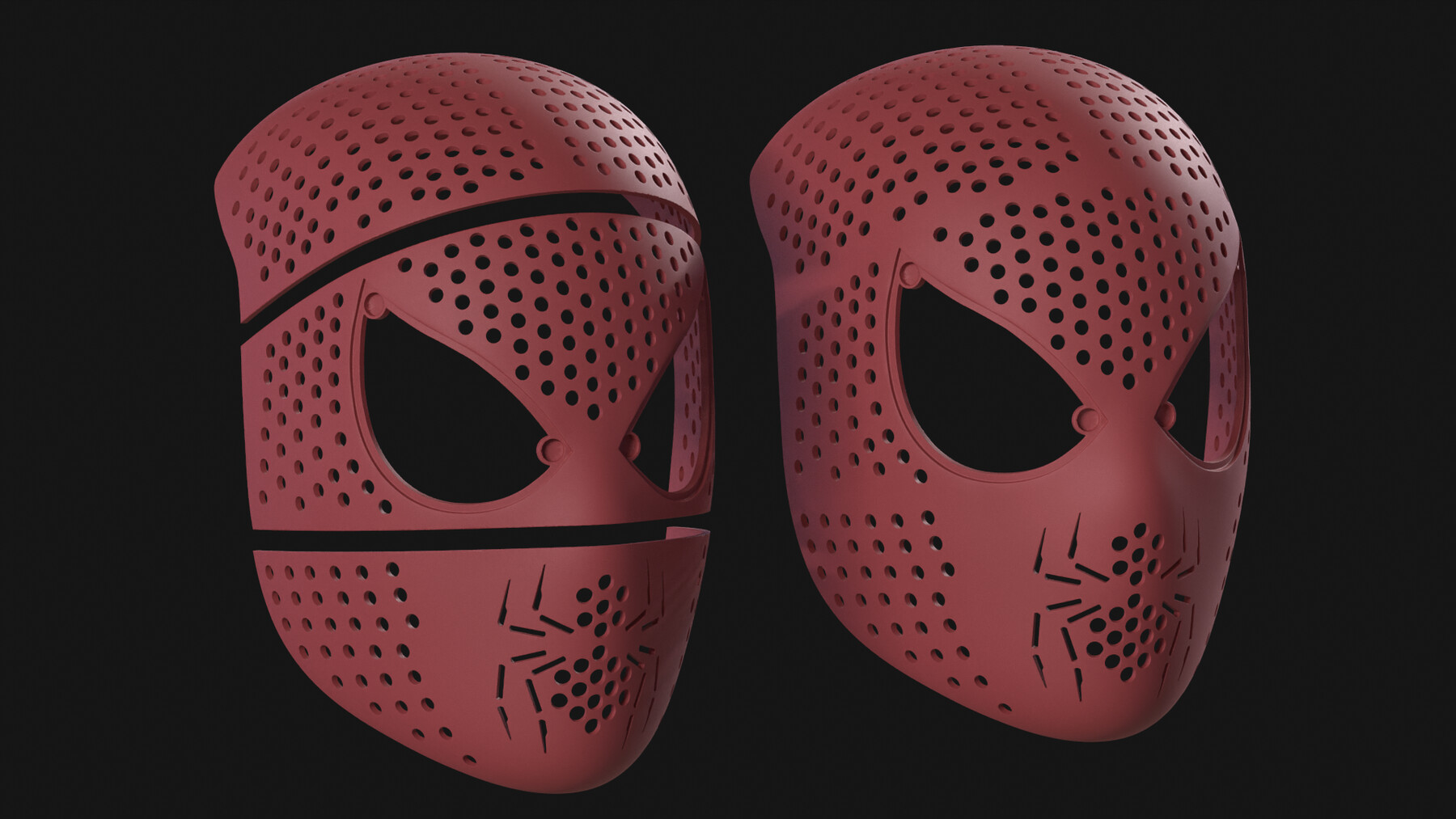 ArtStation - SPIDER MAN-TOM HOLLAND- FACESHELL READY TO 3D PRINT ...